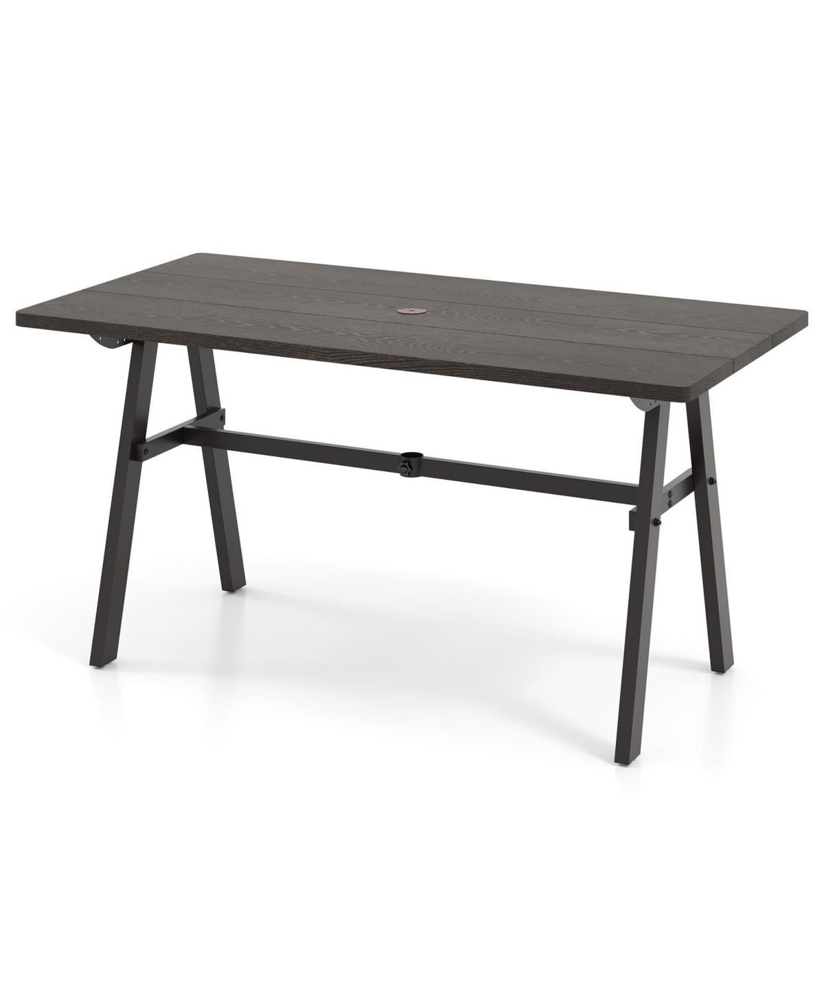 Click here for Sugift Outdoor Dining Table for Six with Umbrella... prices