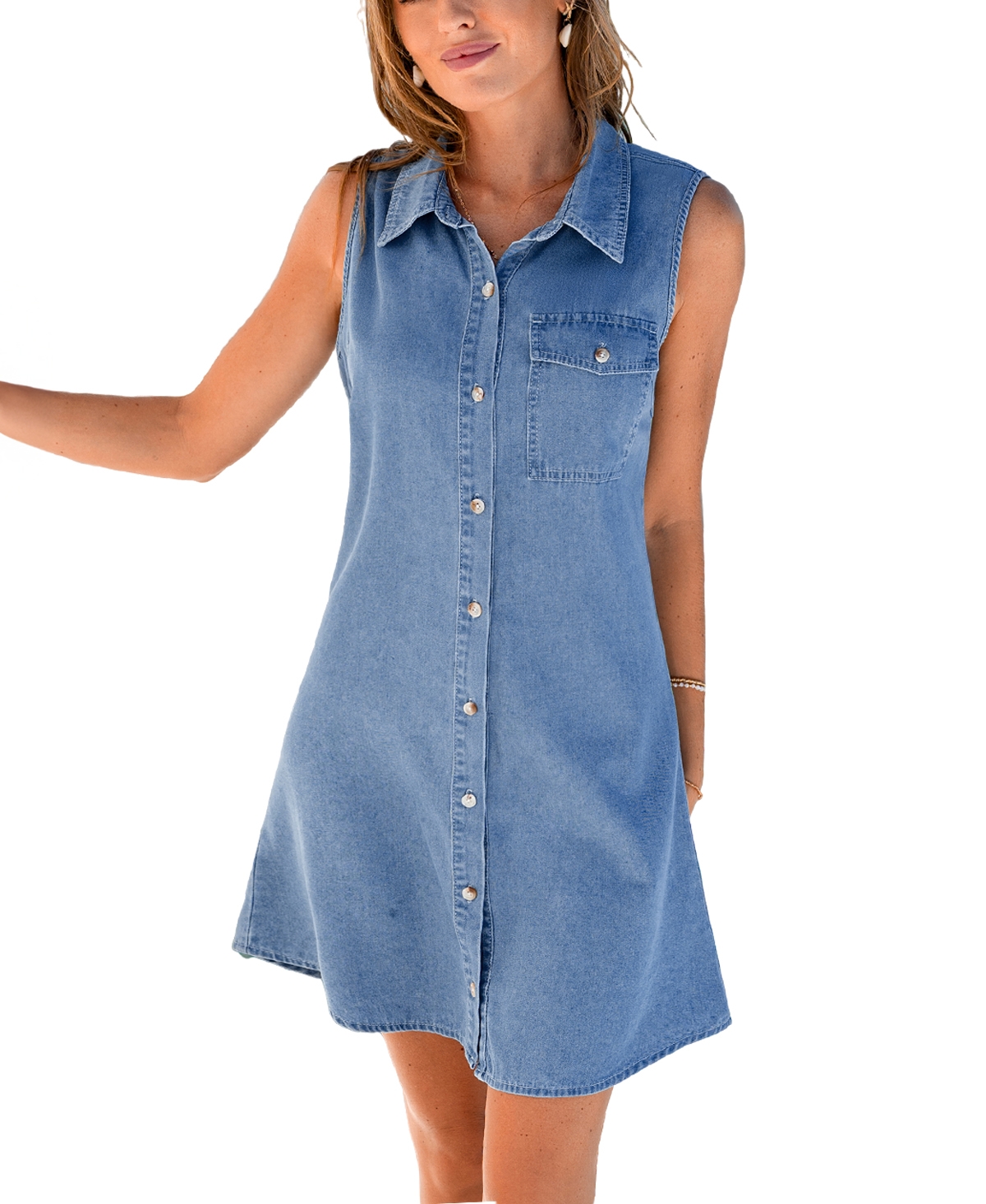 Click here for Cupshe Womens Original Piece Blue Mini Beach Dress... prices