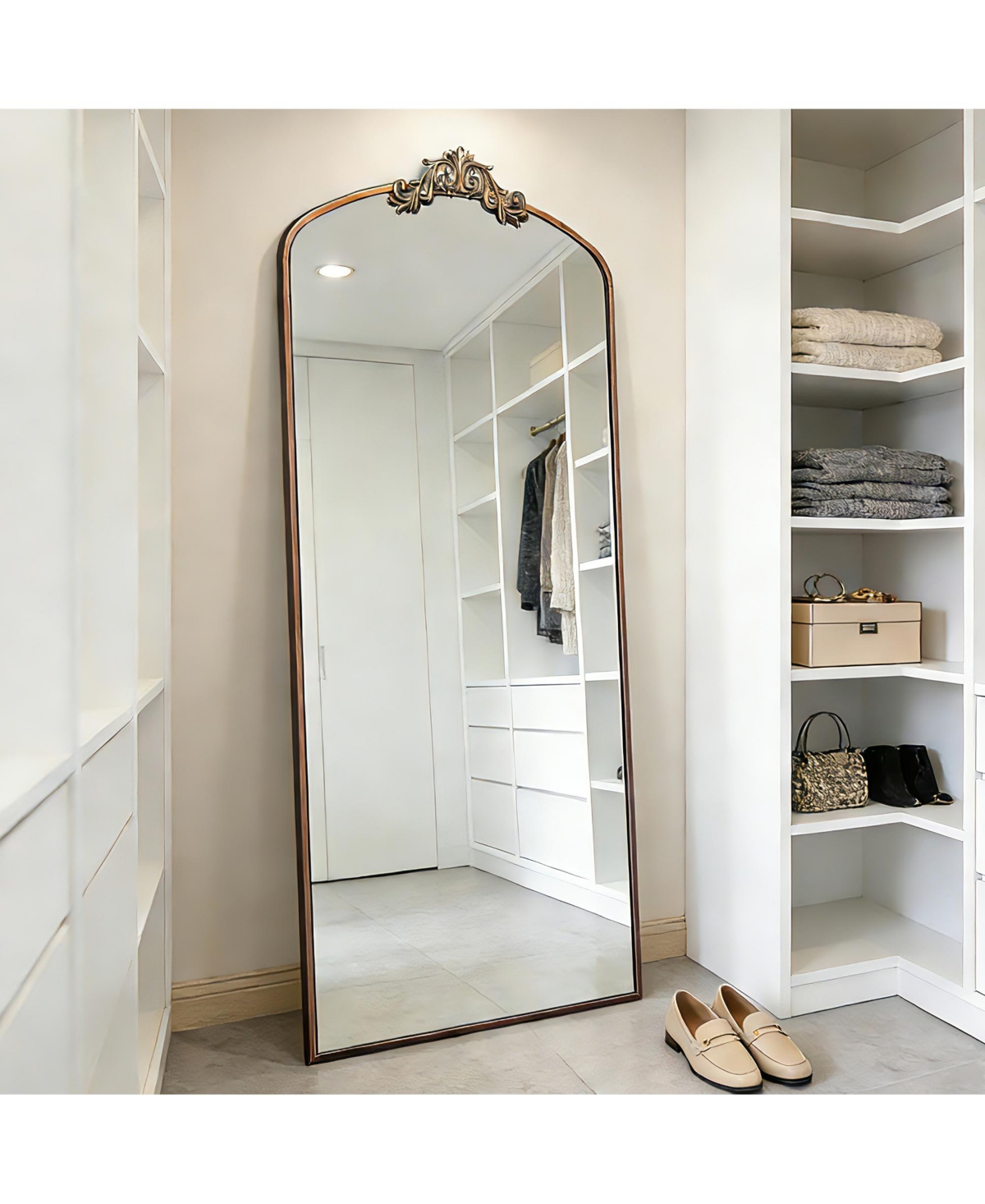 Click here for Busdays 36x66 Inch Vintage Ornate Arched Full Leng... prices