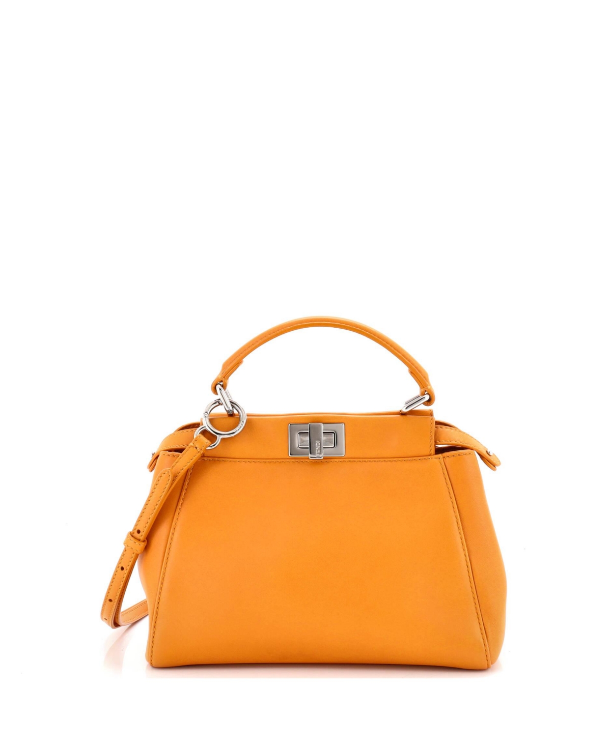 Click here for Pre-Owned Fendi Mini Peekaboo Bag Leather - Orange prices