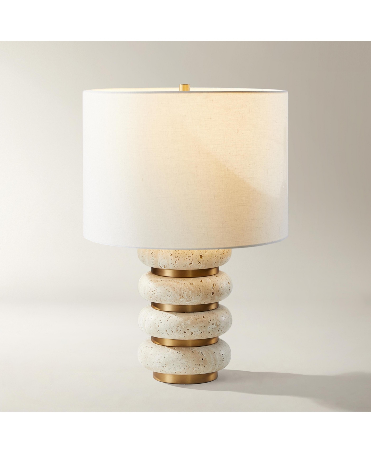 Click here for Z Gallerie Sloane Travertine Table Lamp - Natural prices