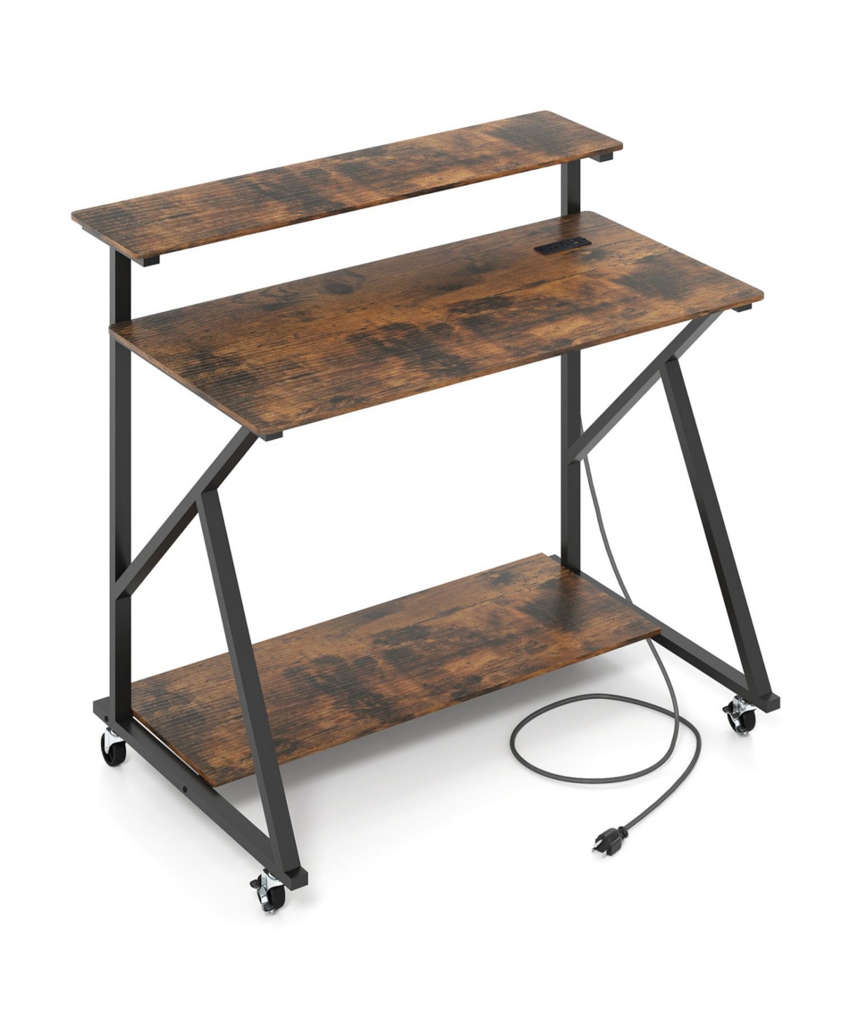 Click here for Slickblue Rolling Workstation Desk with Monitor Sh... prices