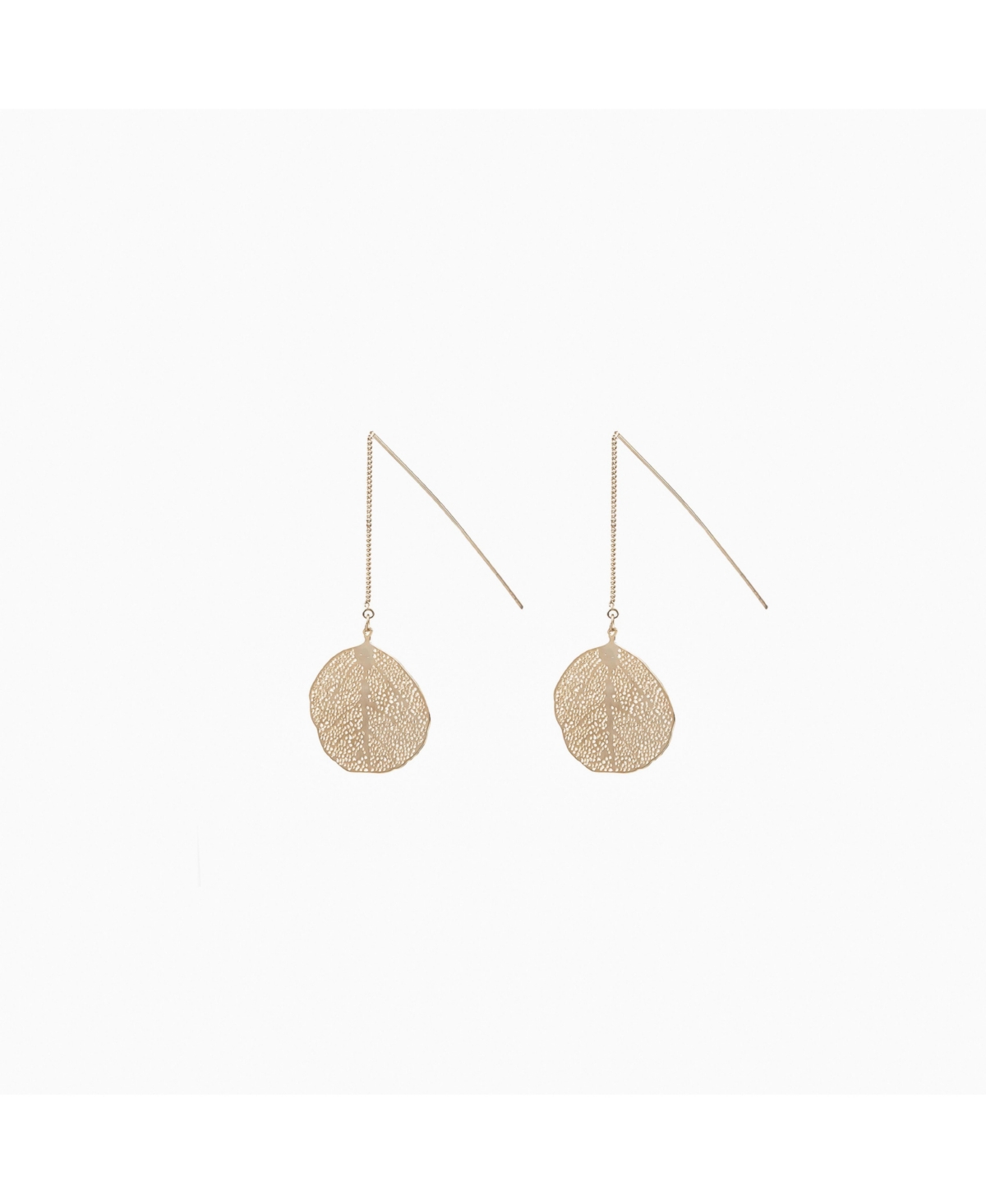 Click here for Bearfruit Jewelry Sienna Textured Leaf Disc Thread... prices