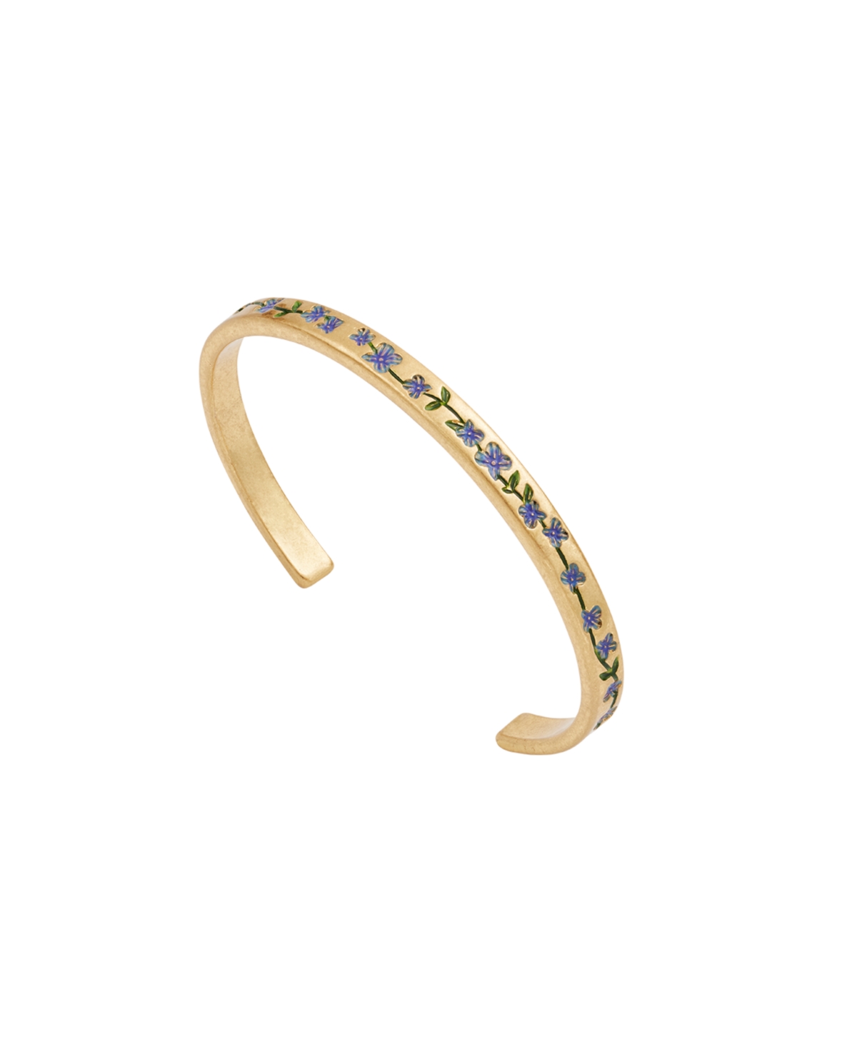 Click here for Fable England Forget Me Not Gold Bangle - Gold prices