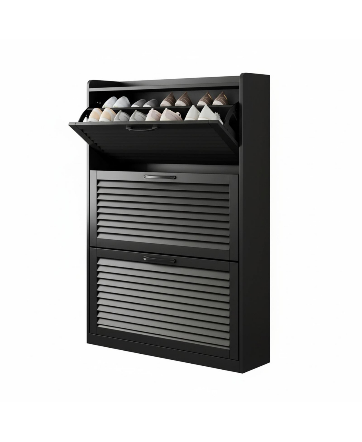 Click here for Yigii Shoe Storage Cabinet 2 Flip Louvered Doors F... prices