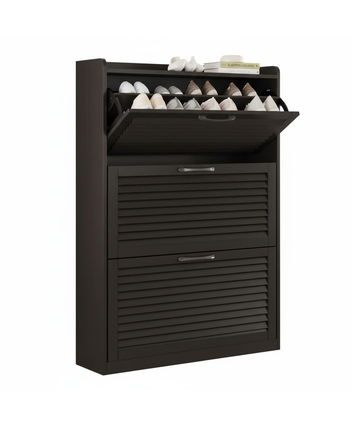 Click here for Yigii Shoe Storage Cabinet 2 Flip Louvered Doors F... prices