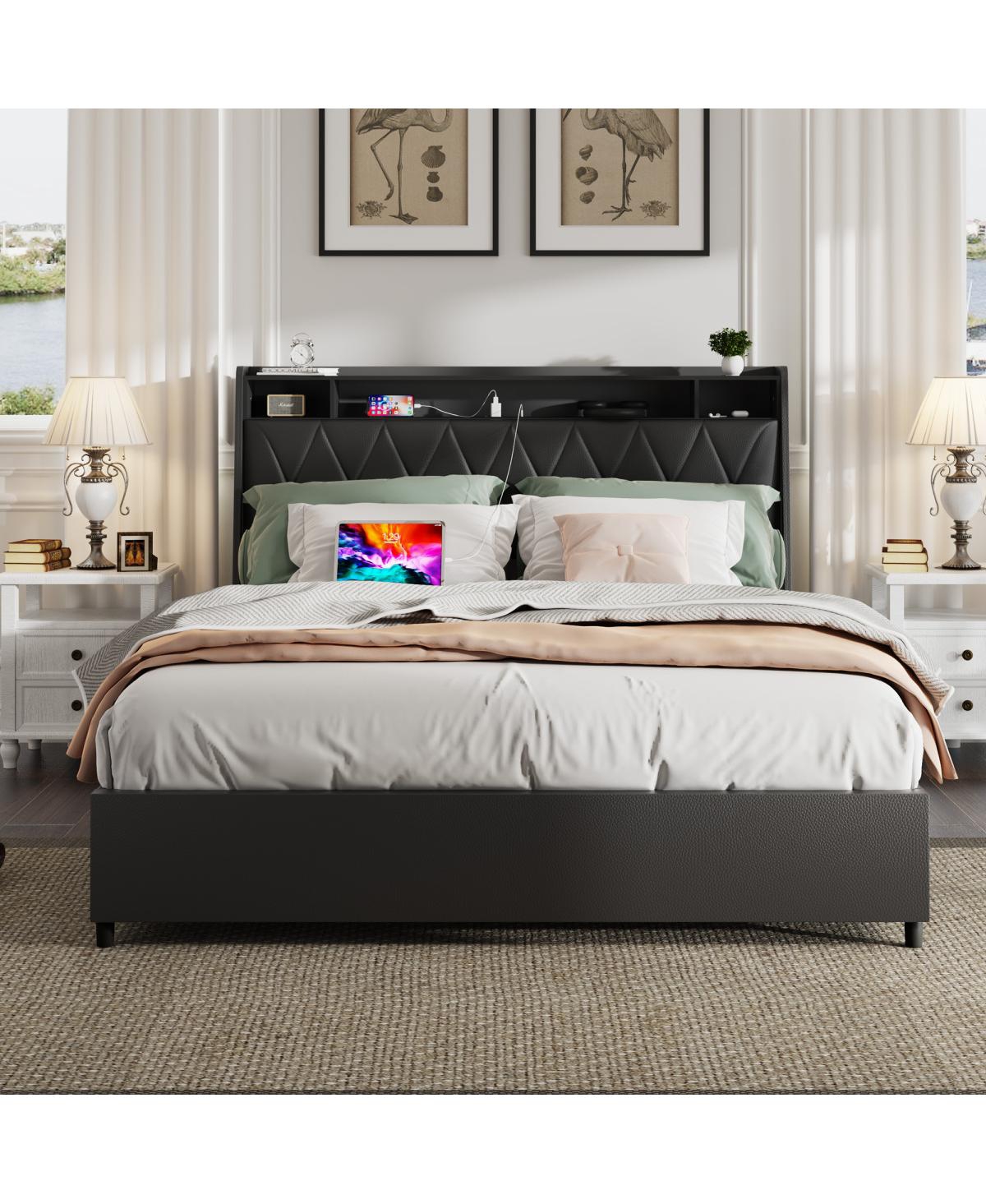 Click here for Streamdale Furniture Queen Bed Frame with Ergonomi... prices