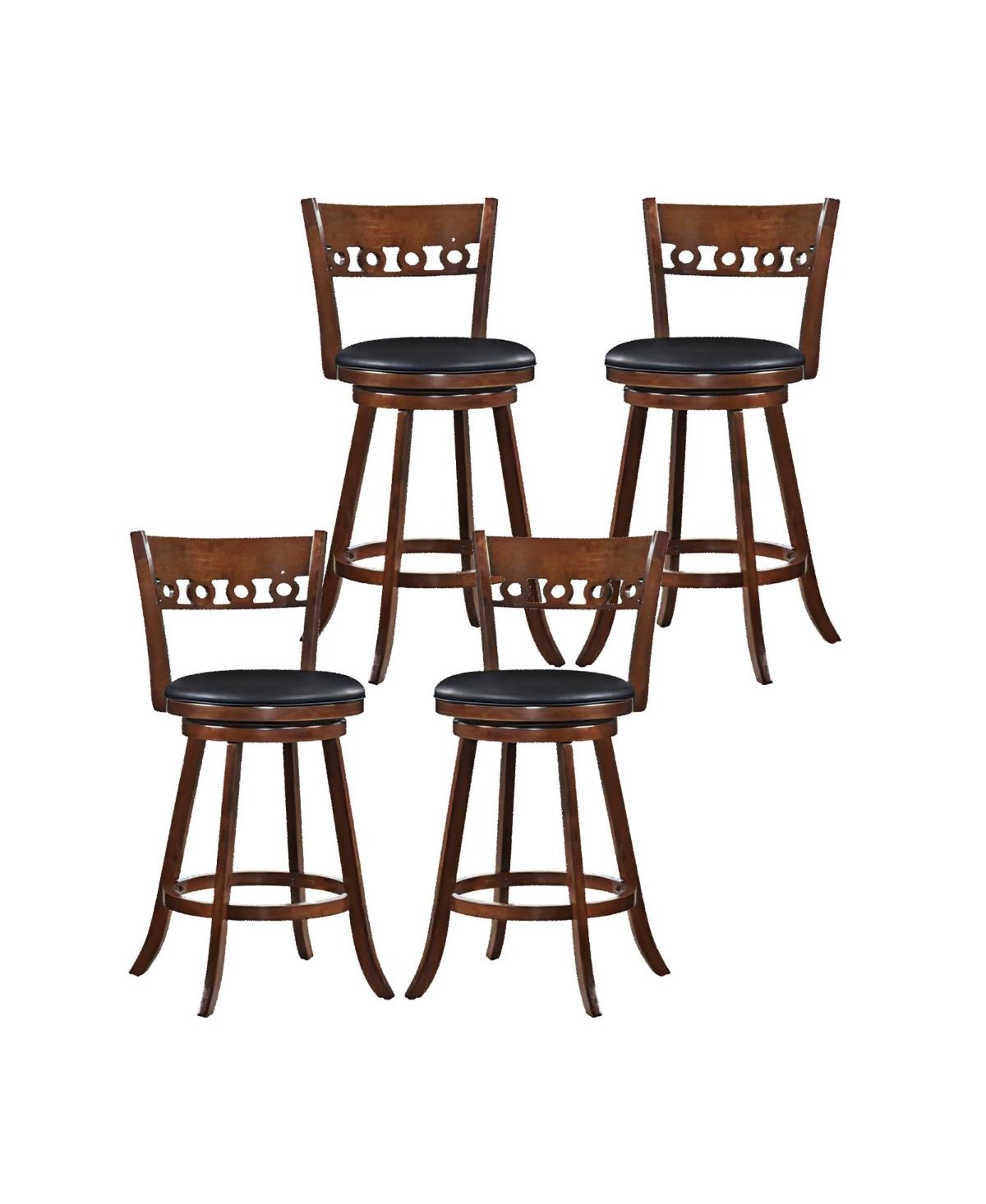 Click here for Gymax 4PCS 30.5 Bar Height Chairs Swivel Bar Stool... prices