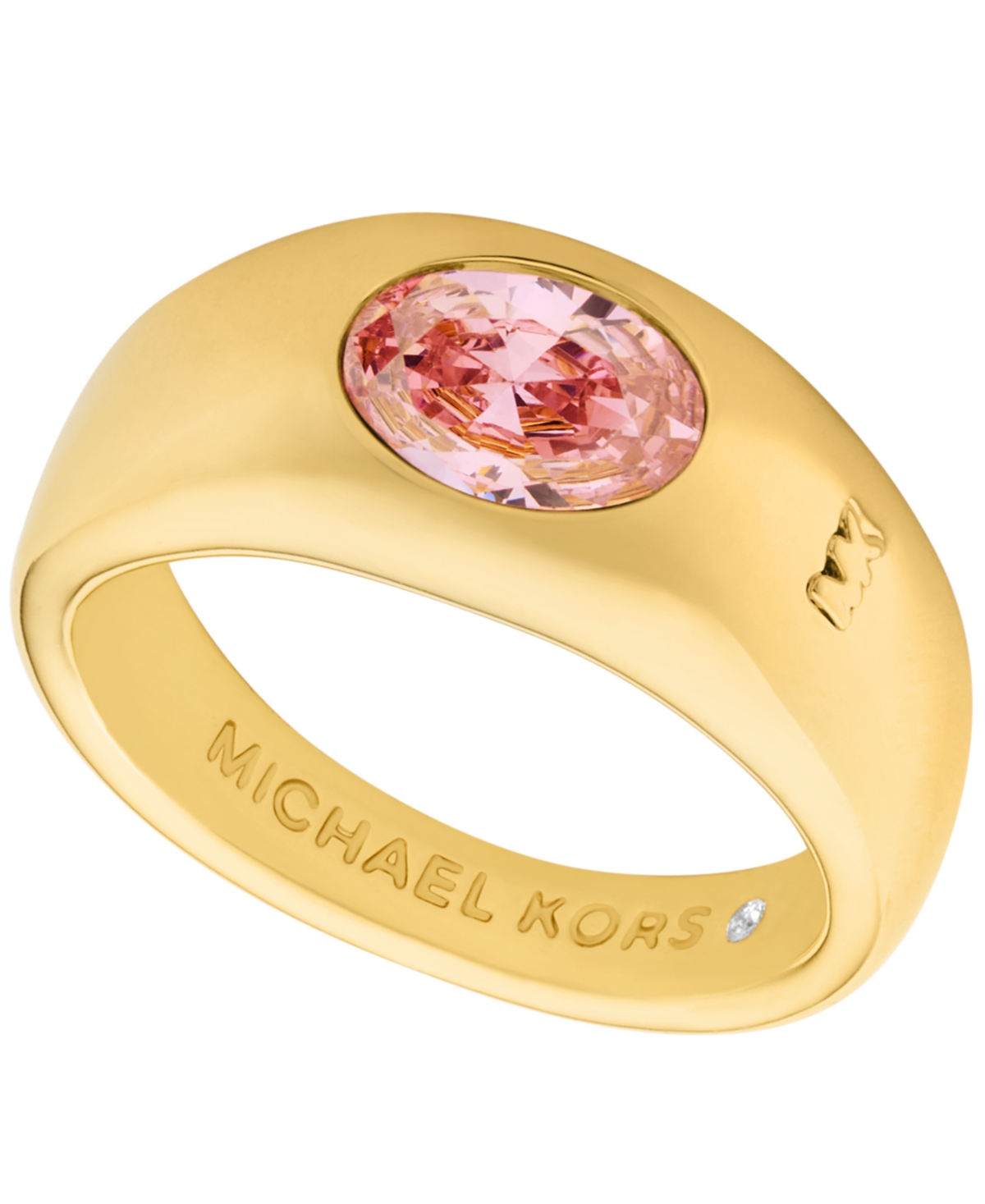 Click here for Michael Kors Oval Stone Signet Ring - Gold prices
