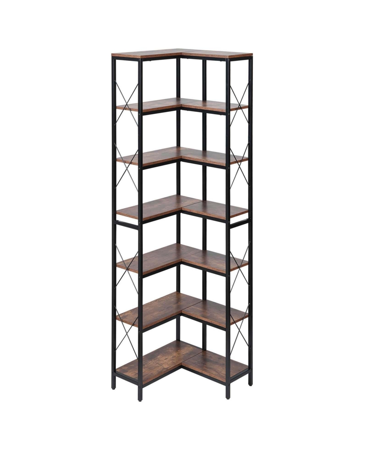 Click here for Sugift 7-Tier Corner Bookshelf  79" Tall  Met... prices