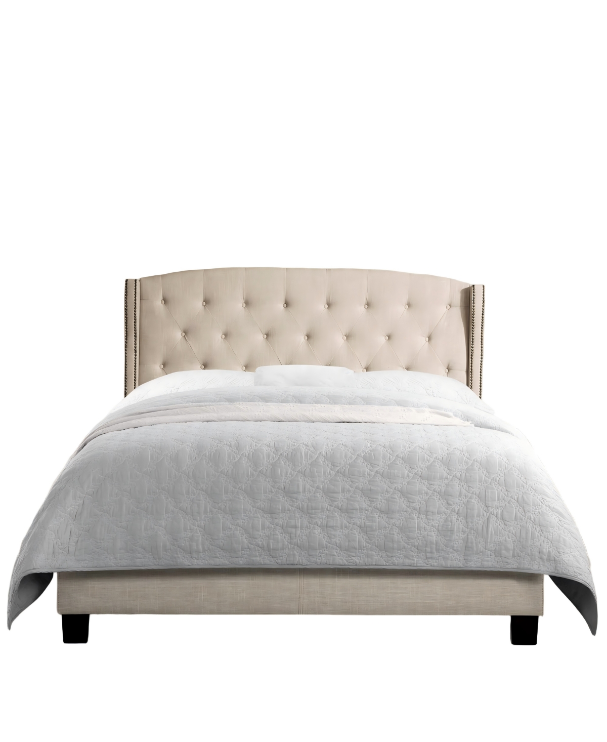 Click here for Boyel Living High Back Upholstered Bed Frame with... prices