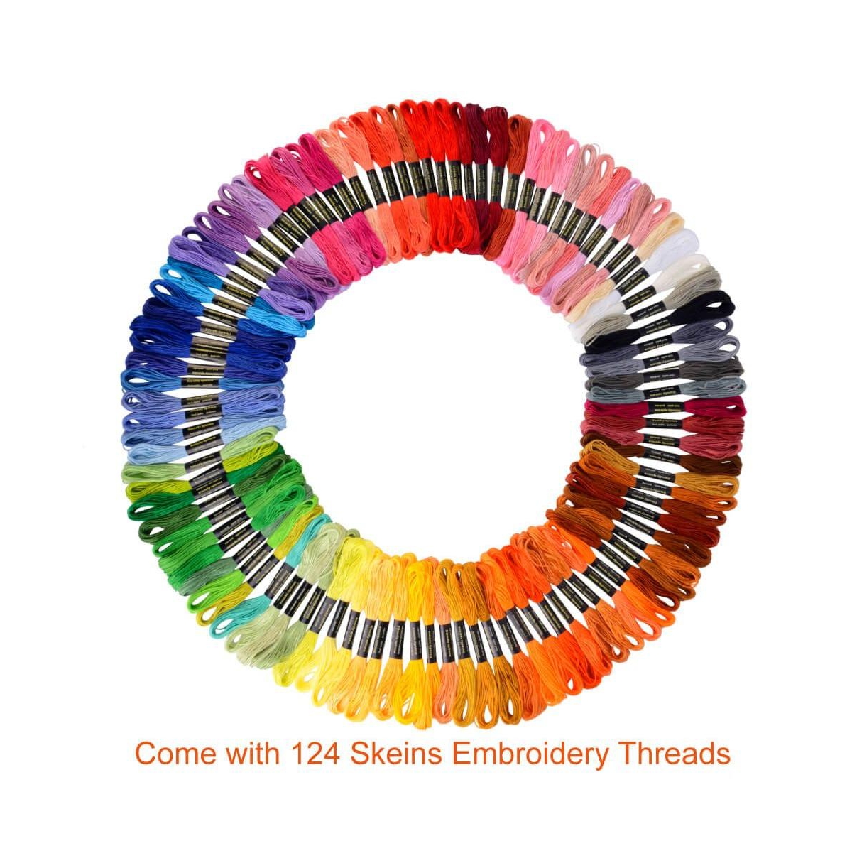 Click here for Gnuadz 124 colors Embroidery Floss Cross Stitch Th... prices