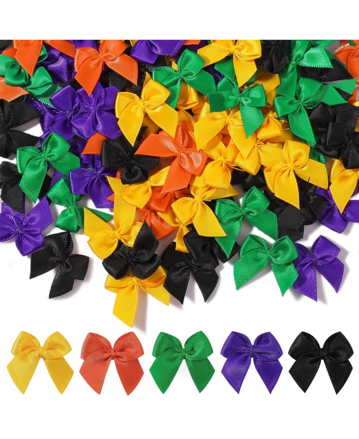 Click here for Gnuadz 200pcs Mini Satin Ribbon Bows Tiny Crafts D... prices