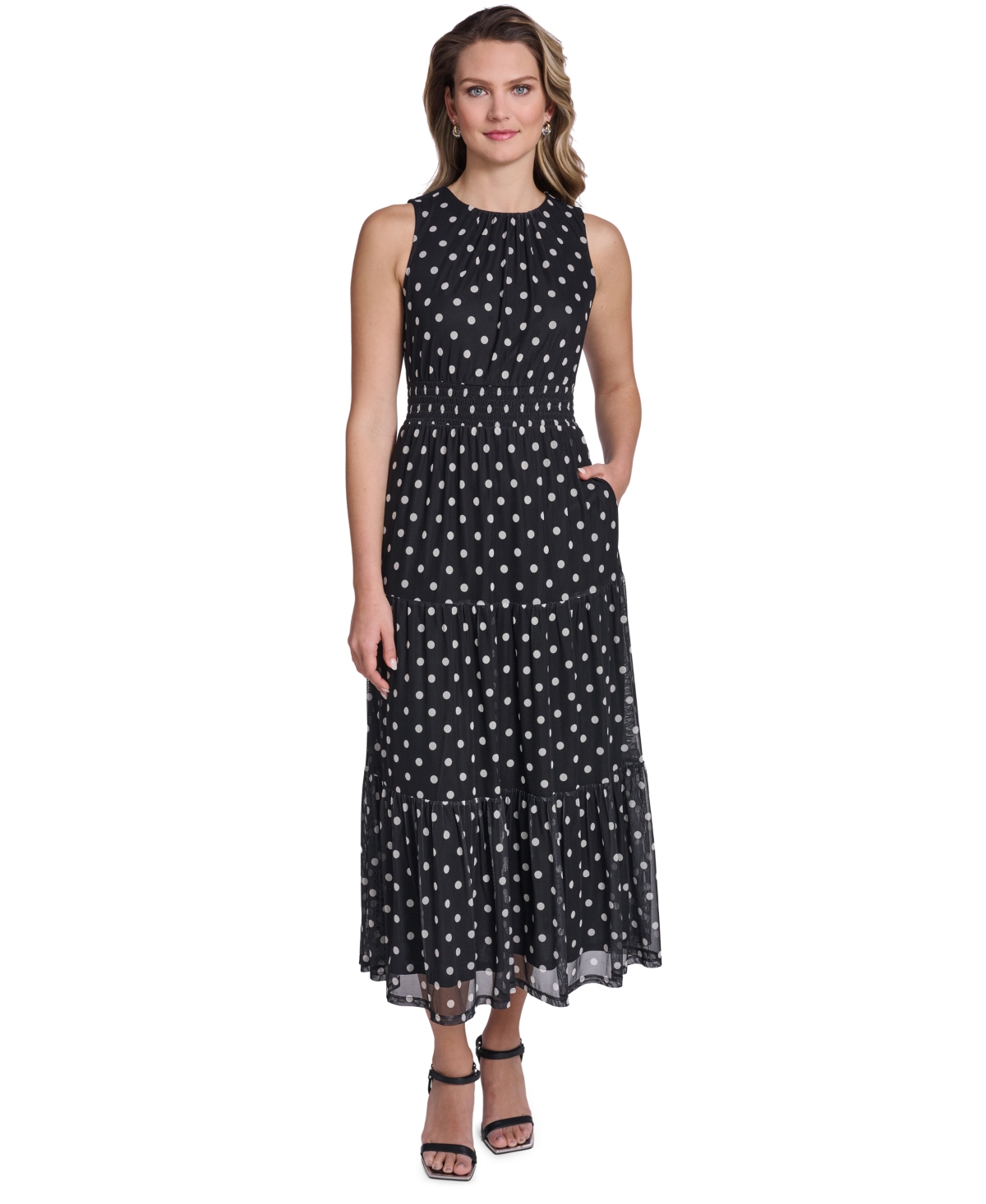 Click here for Jessica Howard Womens Polka Dot Tiered Dress - BWH prices