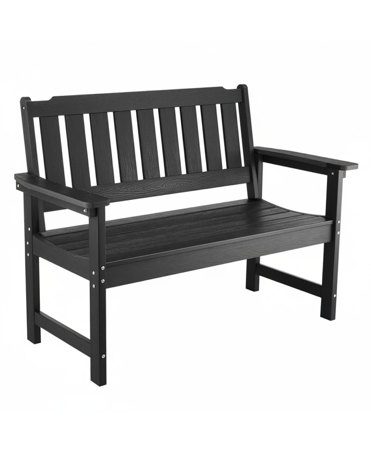 Click here for Gouun Patio Park Bench 36-Inch Weatherproof - Blac... prices