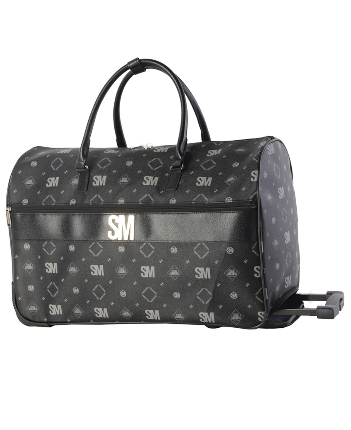 Click here for Steve Madden Signature 22 Wheeled Duffel - Black prices