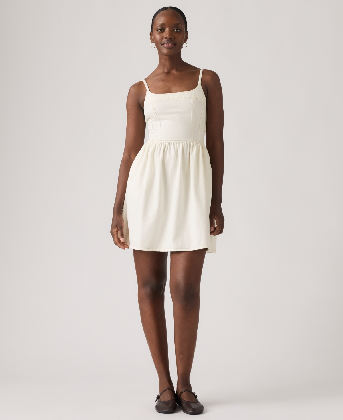 Click here for Levis Womens Jadine Square Neck Denim Mini Dress -... prices