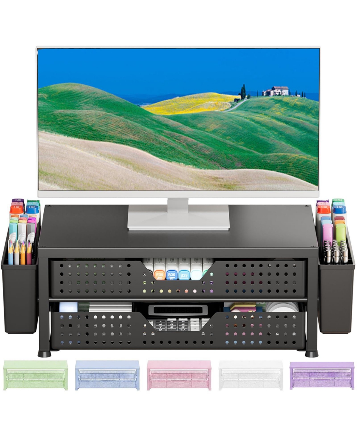 Click here for Gnuadz 2-tier Monitor Stand Riser Desk Organizer W... prices