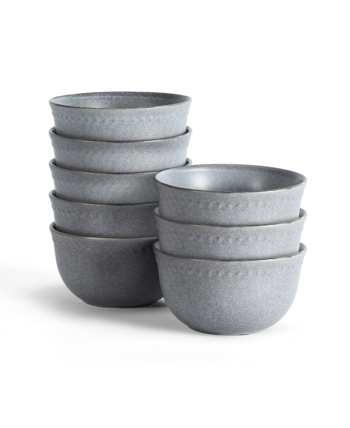 Click here for Stone Lain Comet Cereal Bowls  Set of 8 - Gray prices