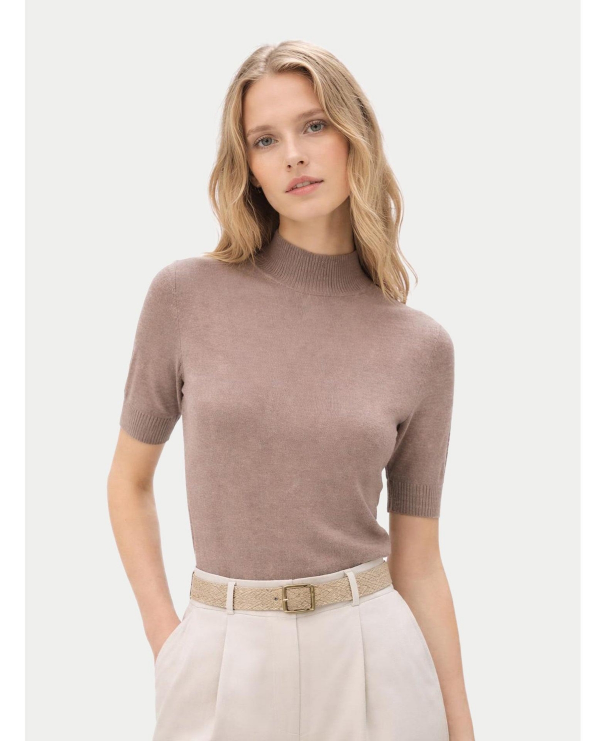 Click here for Gobi Cashmere Womens Silk Shirt - Light Beige prices