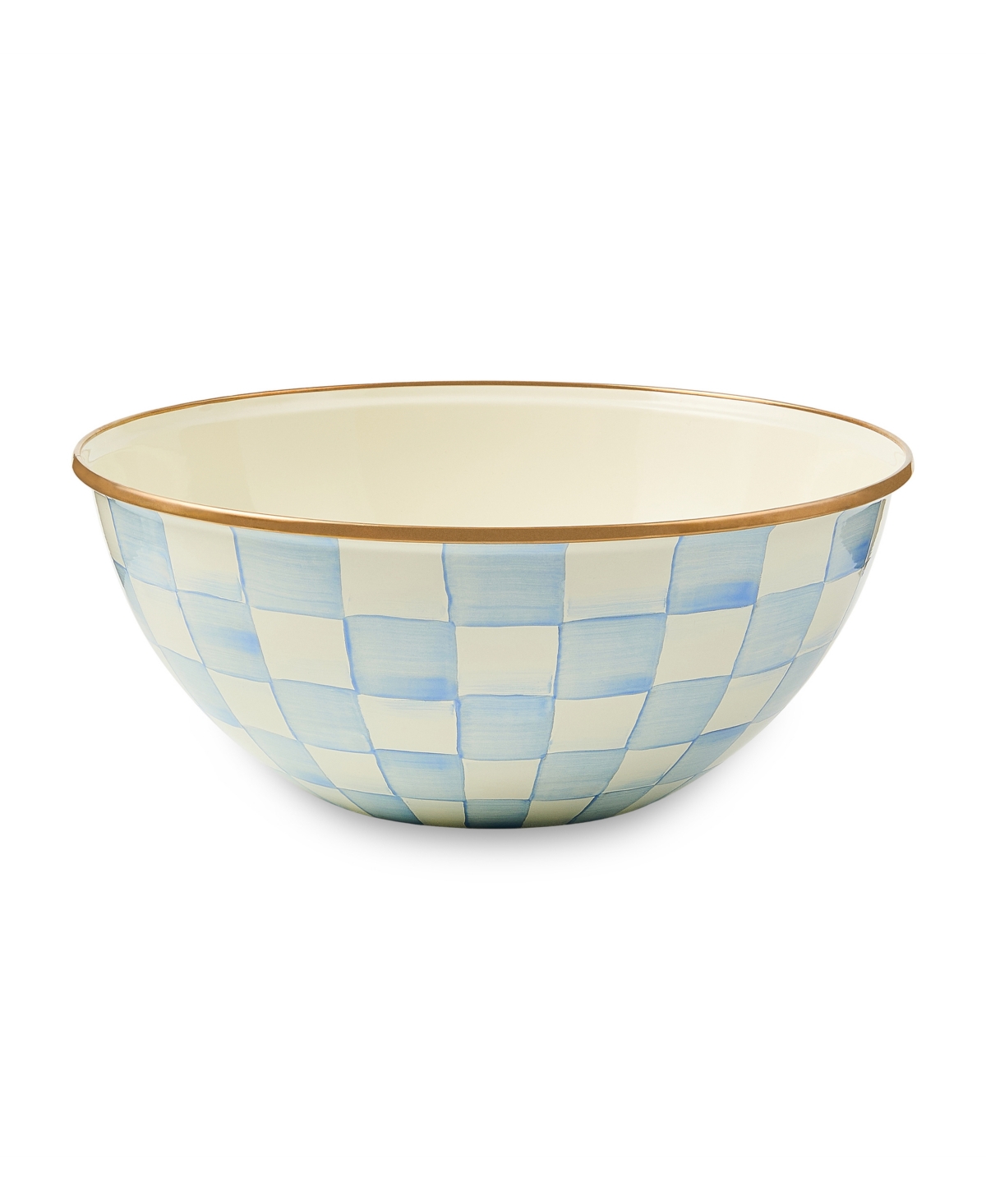 Click here for MacKenzie-Childs Check Large Everyday Bowl - Sky B... prices