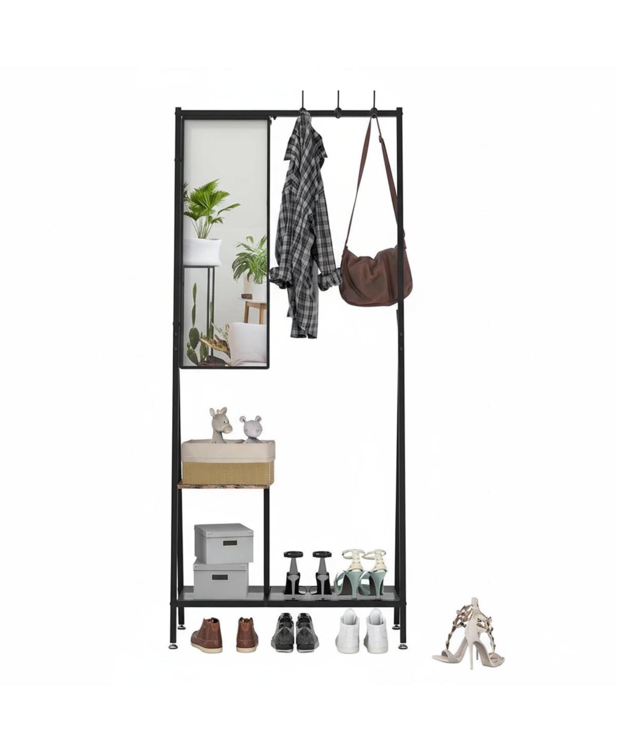 Click here for Yigii Solid Wood Coat Rack Freestanding 5 Hooks Sh... prices