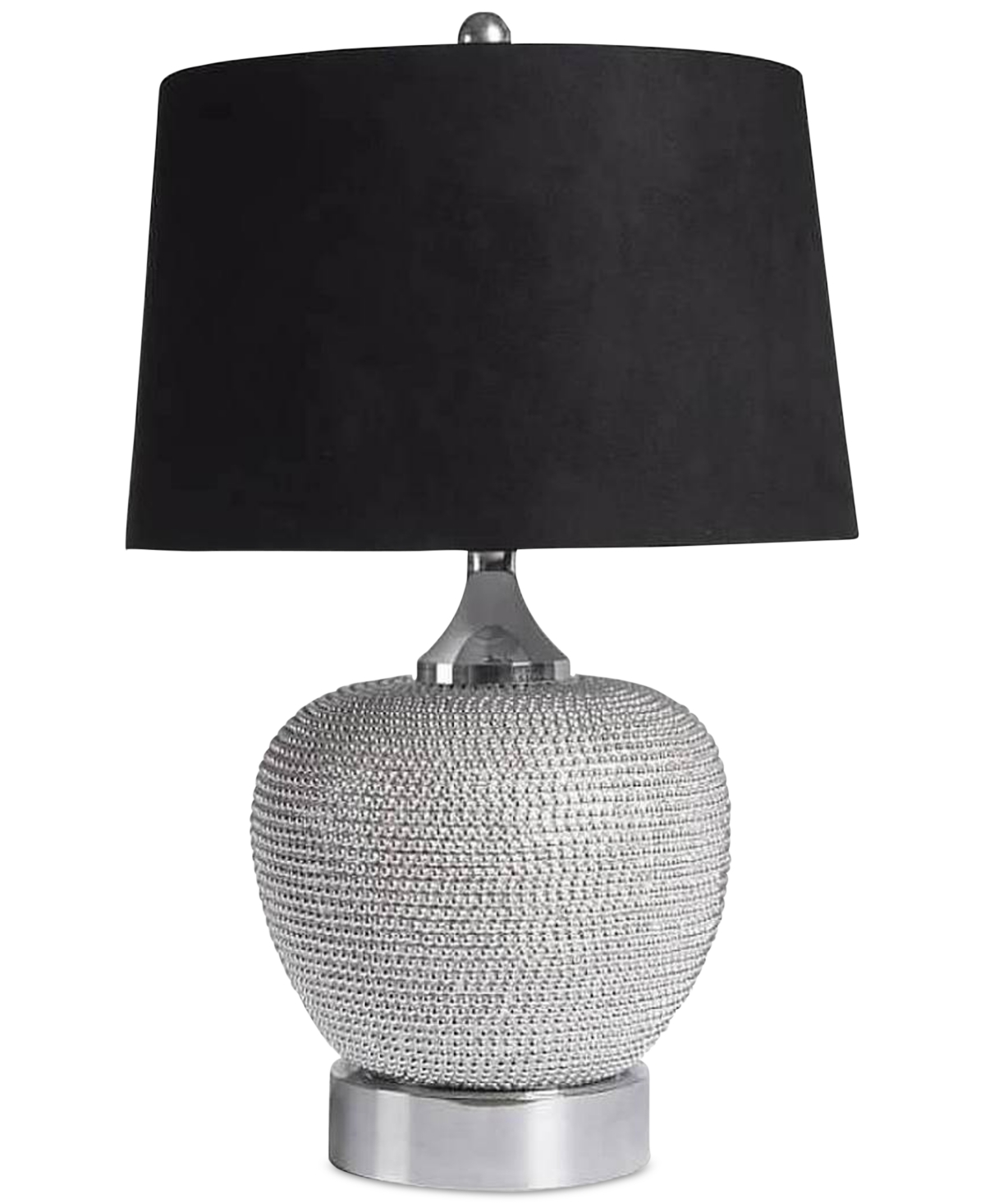 Click here for Abbyson Living Rory Silver-Tone Beaded Table Lamp... prices