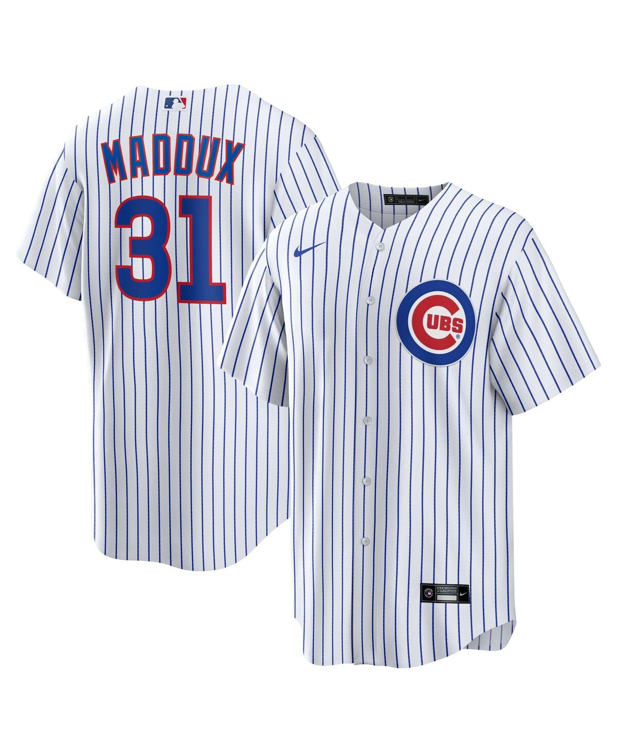 Click here for Nike Mens Greg Maddux White Chicago Cubs Home Reti... prices