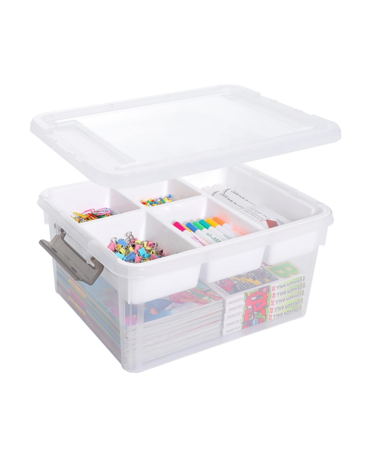 Click here for Gnuadz 17Qt Plastic Storage Box Removable Tray Cra... prices