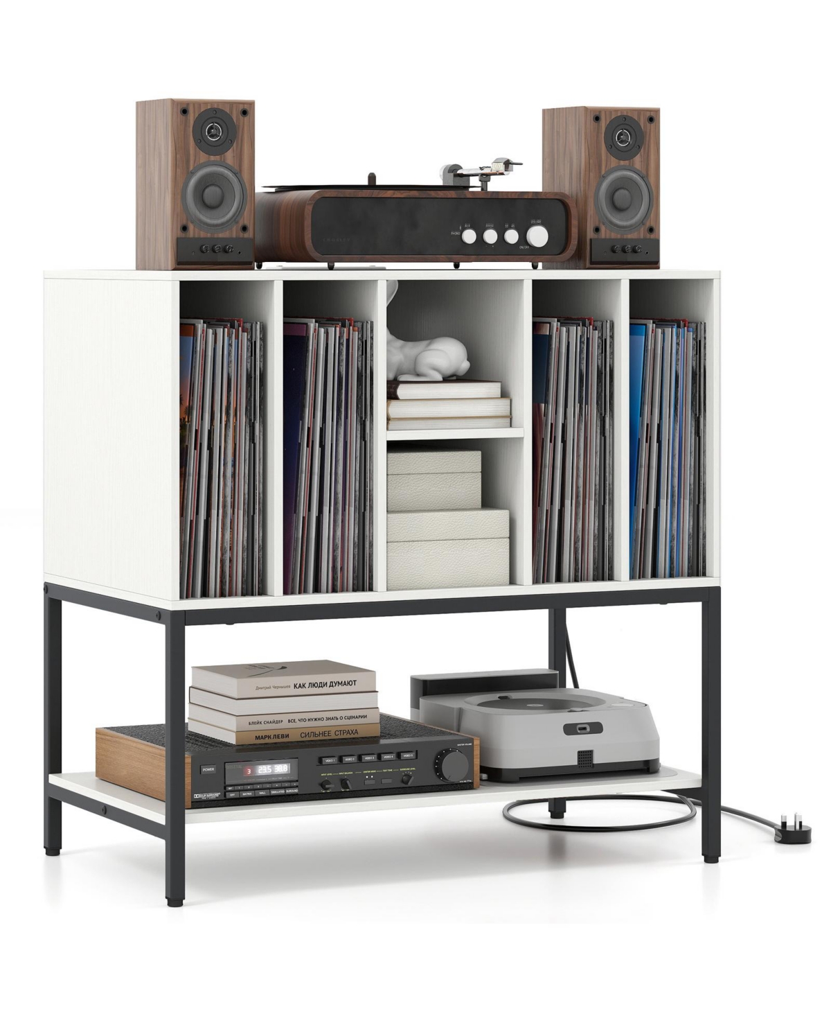 Click here for Gouun Record Player Stand with Charging Station an... prices