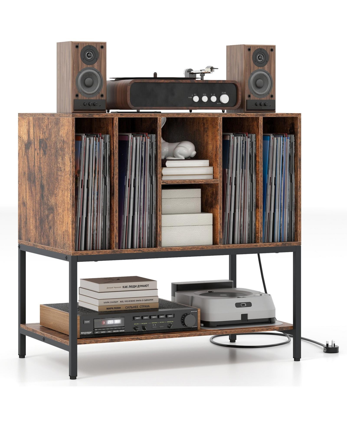 Click here for Gouun Record Player Stand with Charging Station an... prices