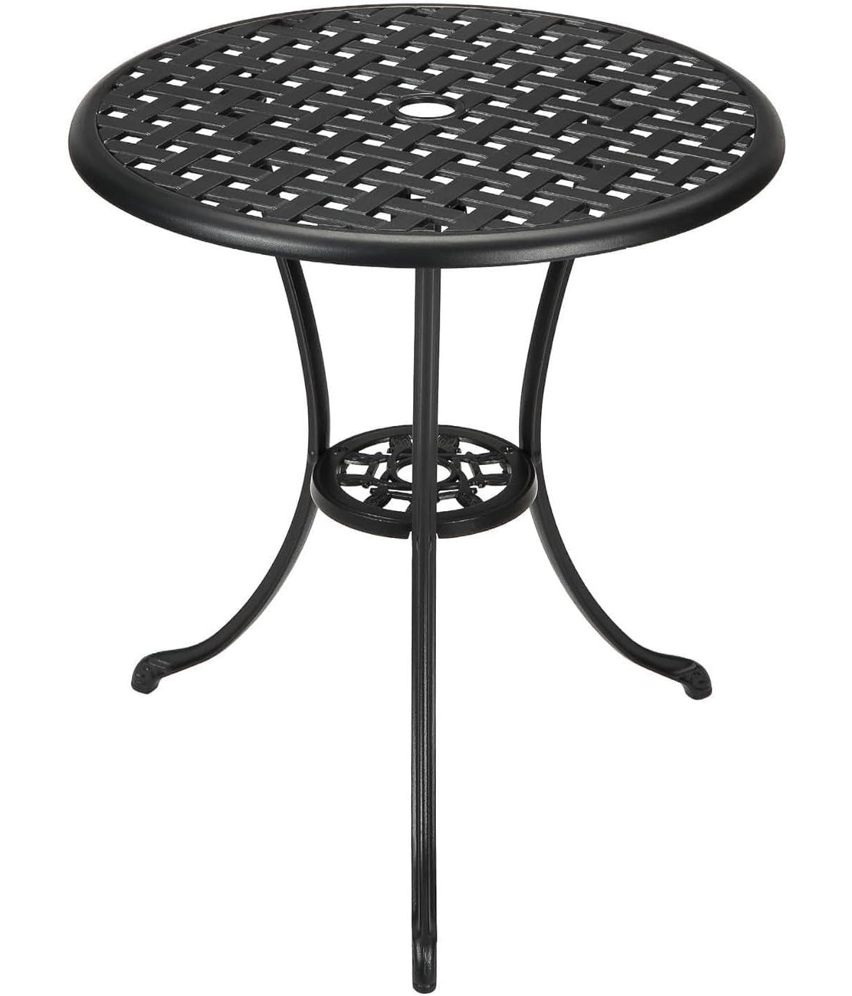 Click here for gaomon 24" Round Outdoor Side Table with Umbr... prices