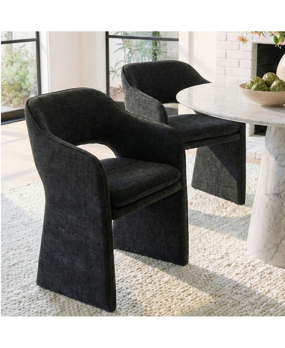 Click here for Maison Boucle Set of 2 Upholstered Fabric Dining C... prices