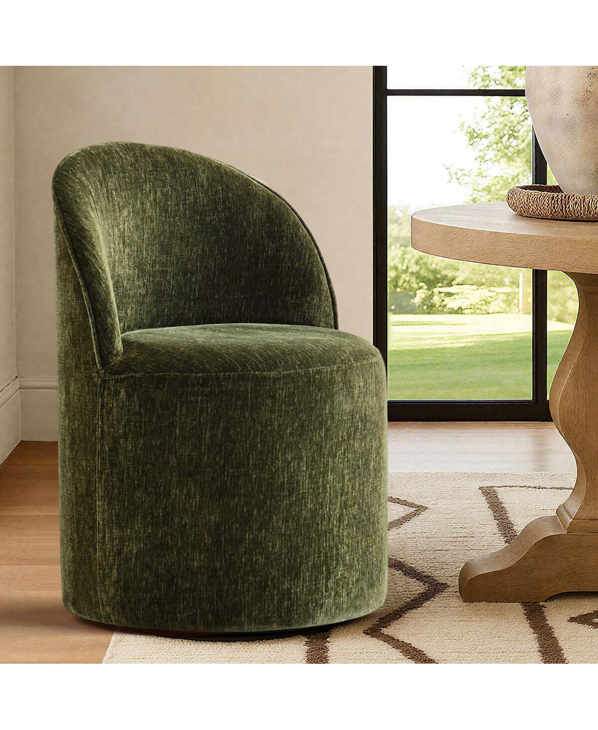 Click here for Maison Boucle Rolling Chenille Upholstered Dining... prices