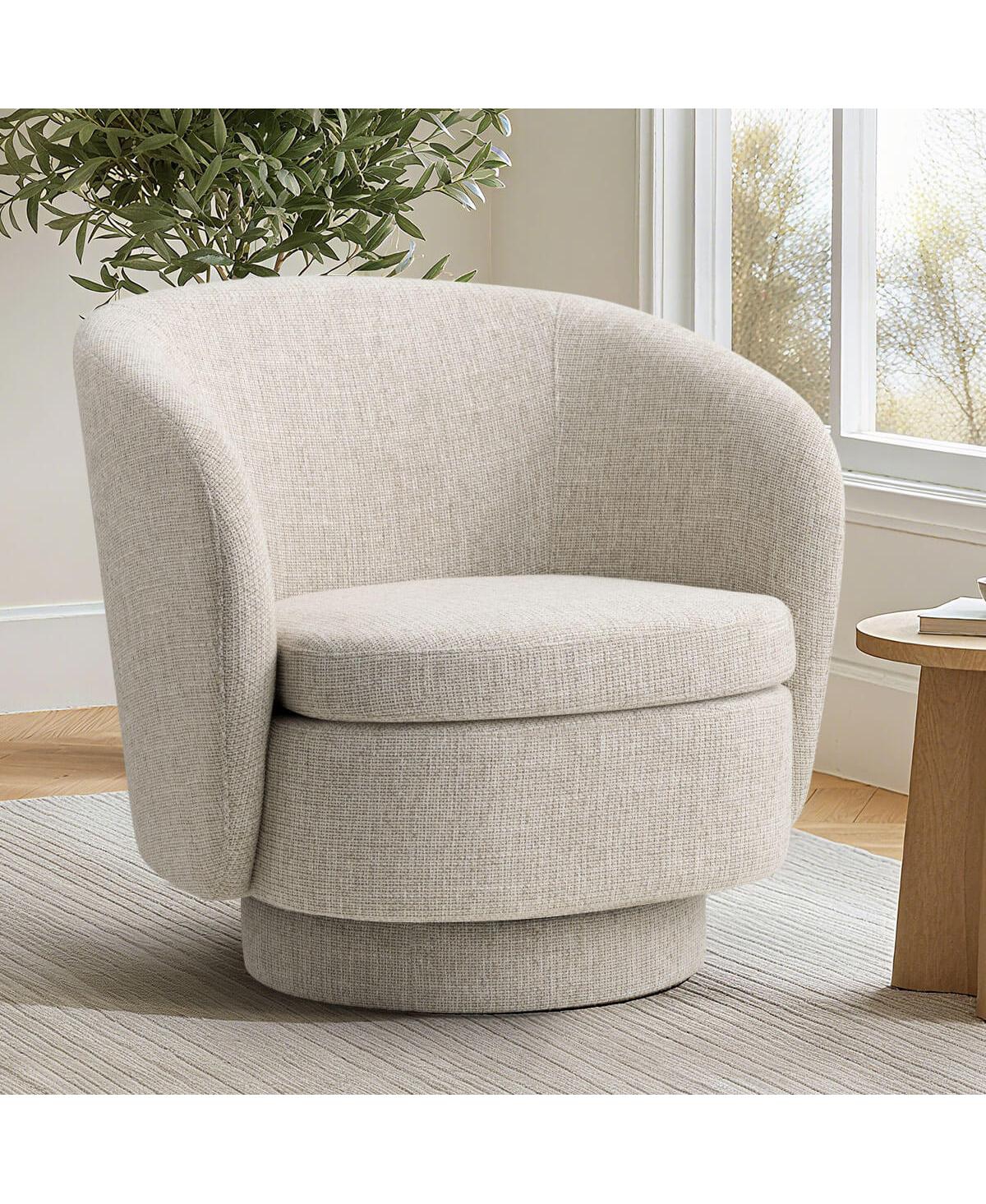 Click here for Maison Boucle 30.5 Swivel Tub Accent Chair  Woven... prices