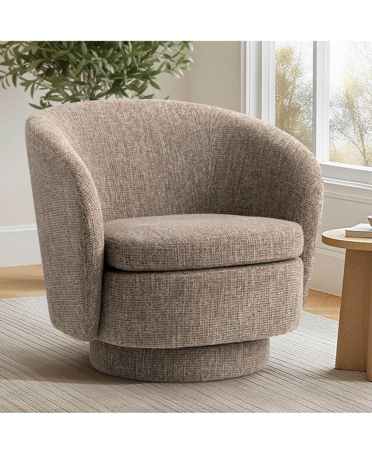 Click here for Maison Boucle 30.5 Swivel Tub Accent Chair  Woven... prices