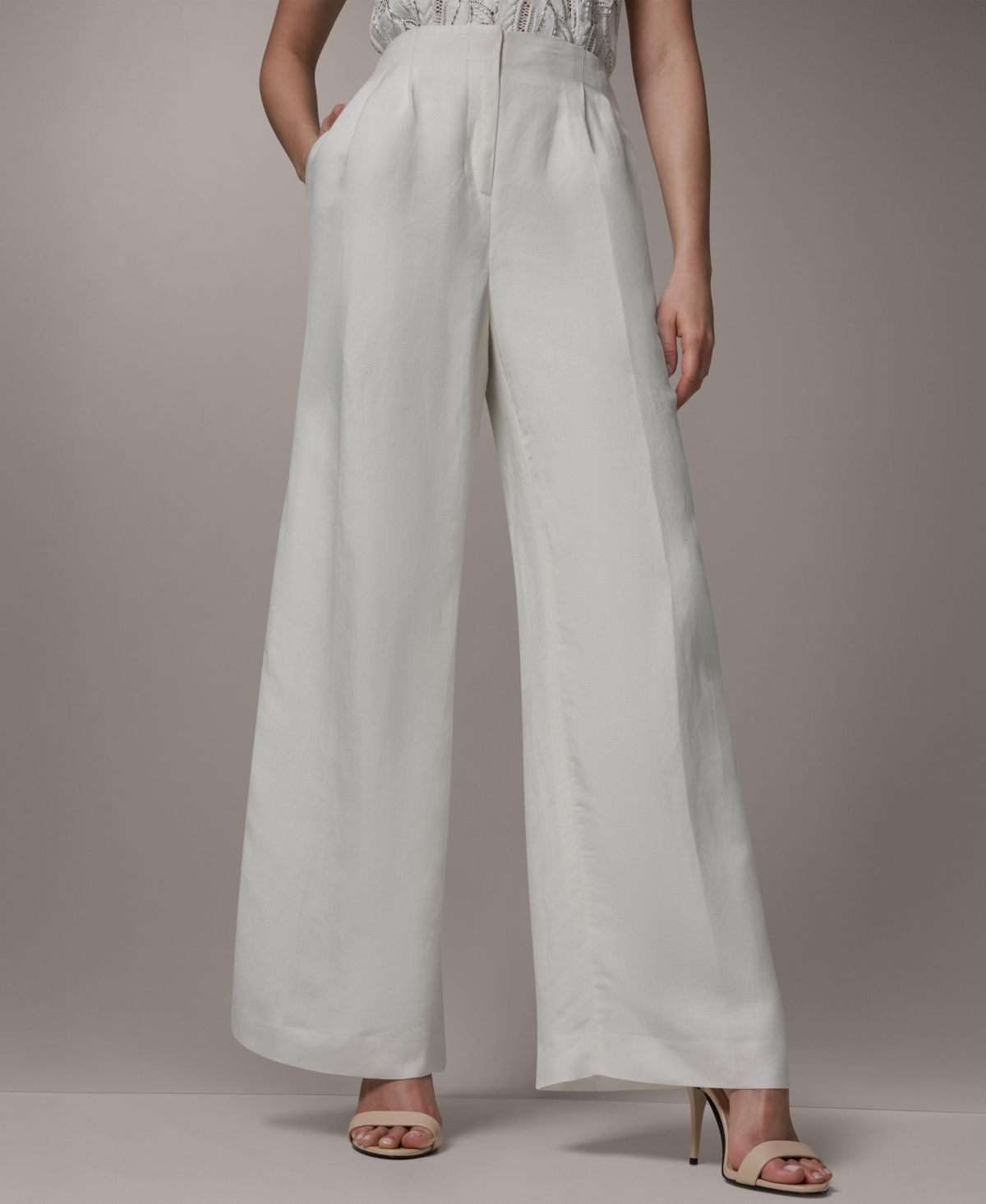 Click here for Donna Karan New York Womens Pleated Wide Leg Pants... prices