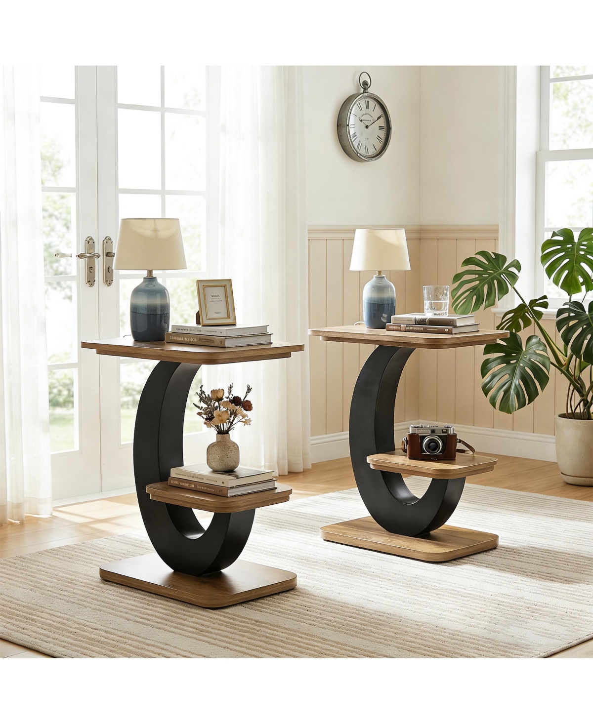 Click here for Tribesigns Side Table Set of 2  2-Tier Narrow End... prices