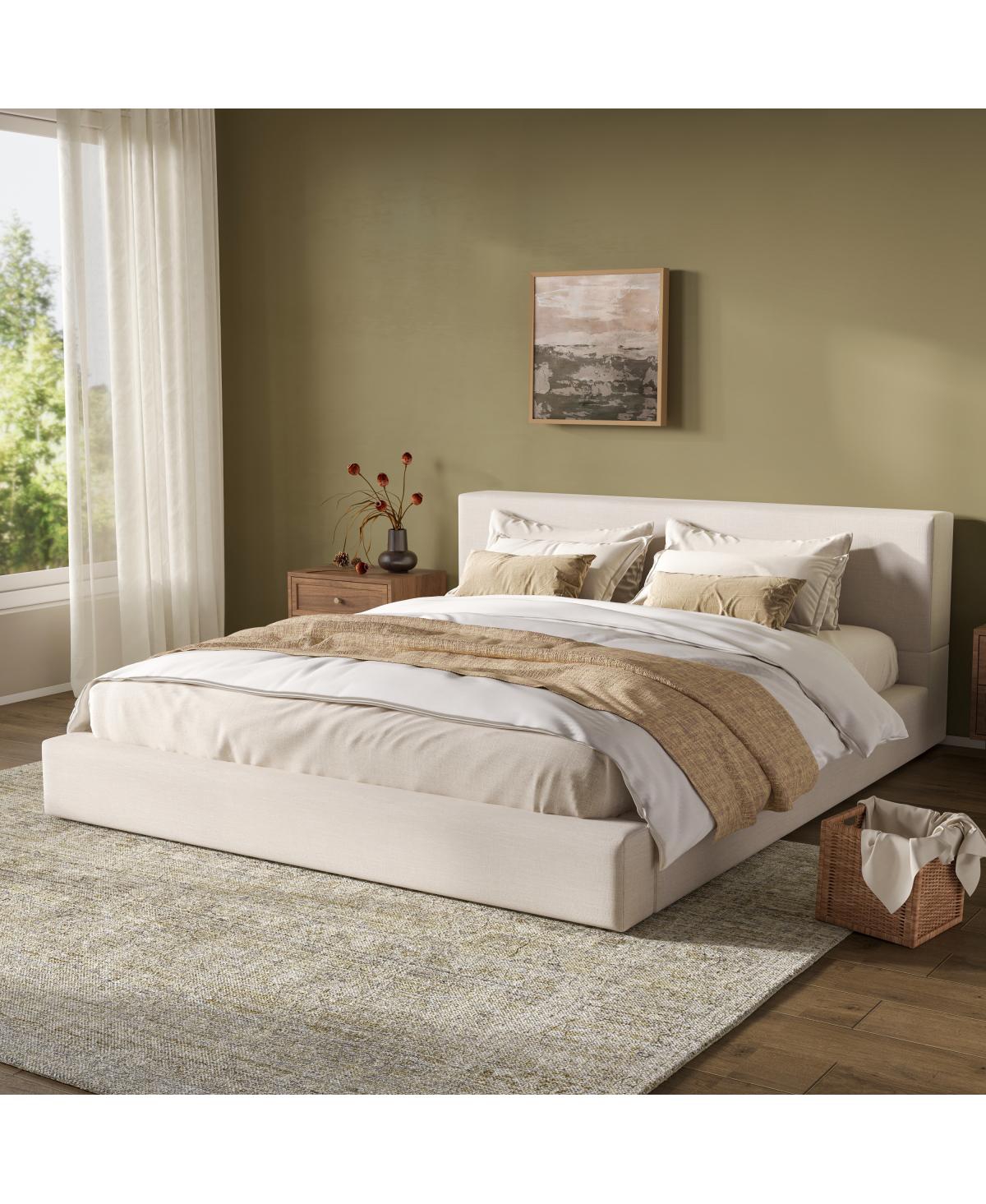 Click here for Streamdale Furniture King Upholstered Bed Frame  L... prices