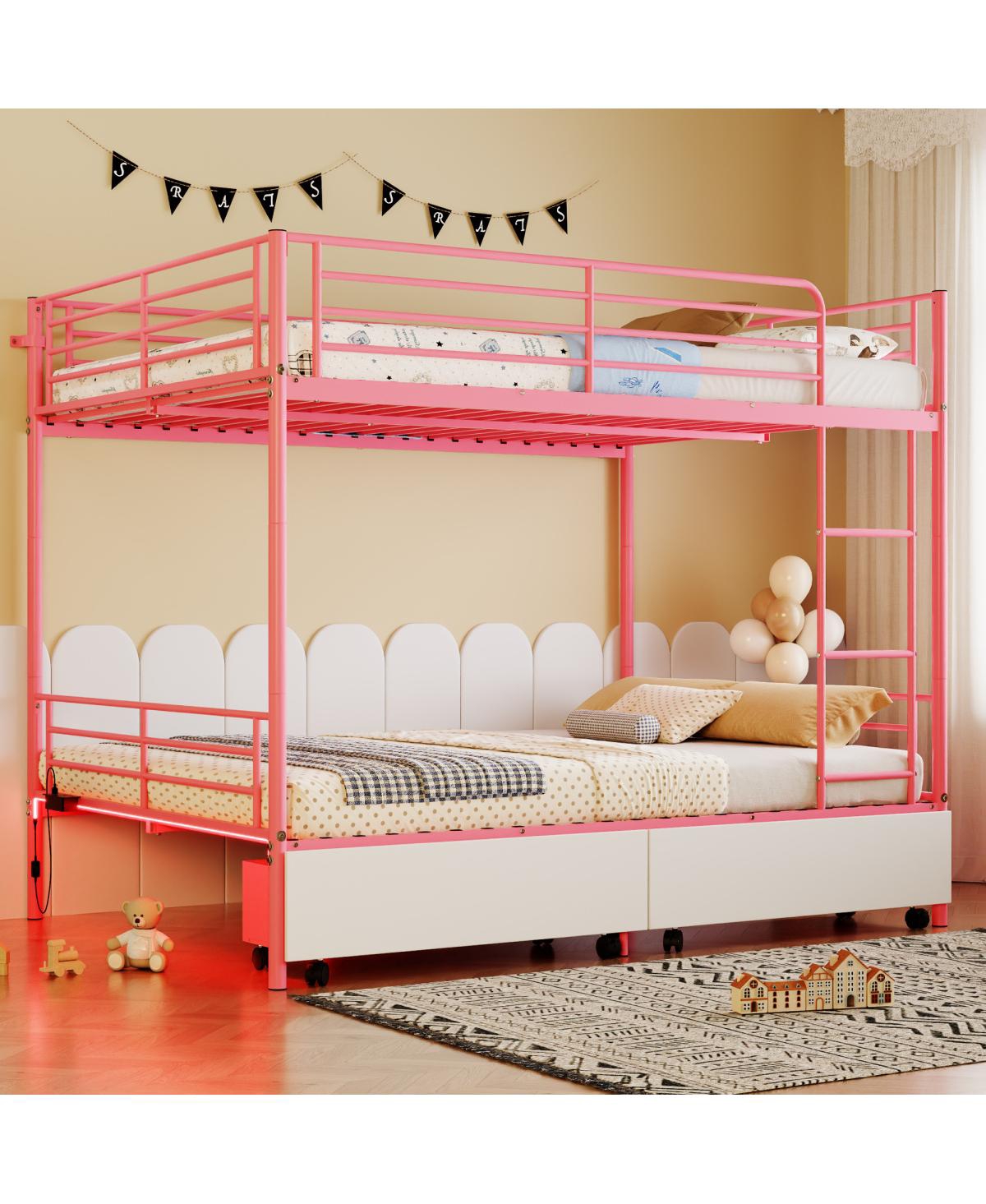 Click here for Streamdale Furniture Metal Bunk Bed w/Usb  Split... prices