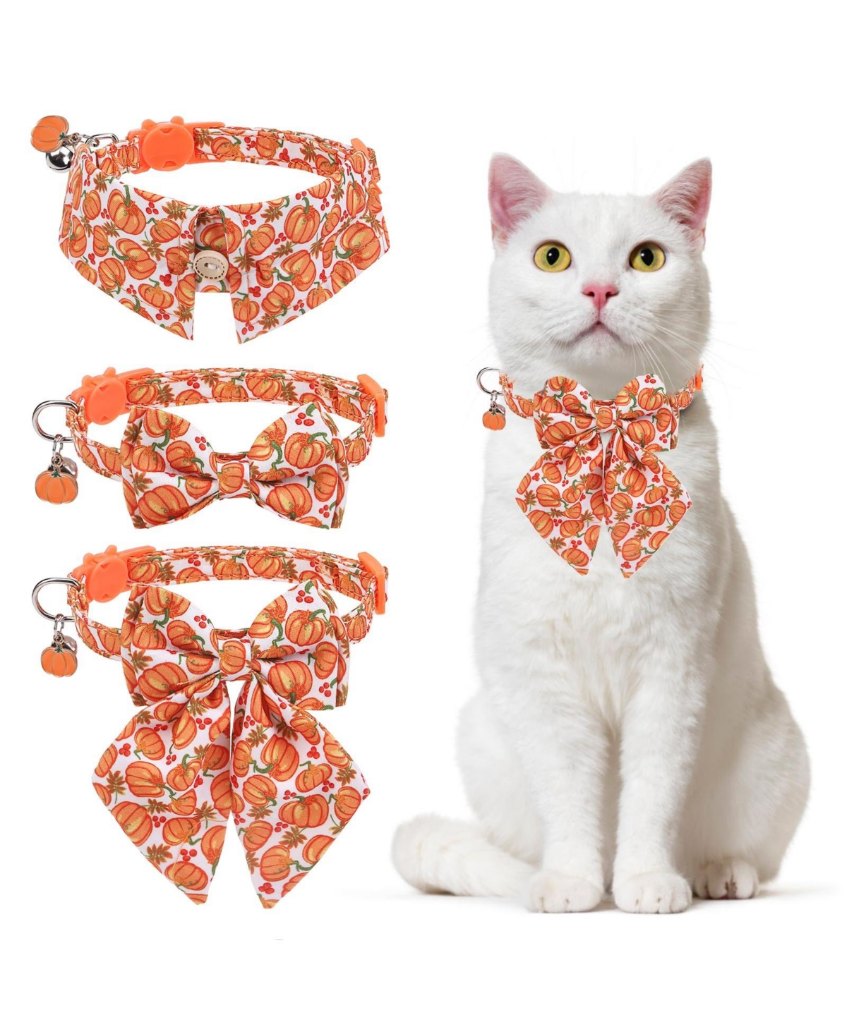 Click here for Aronkl Breakaway Cat Collars with Bells Pure Cotto... prices