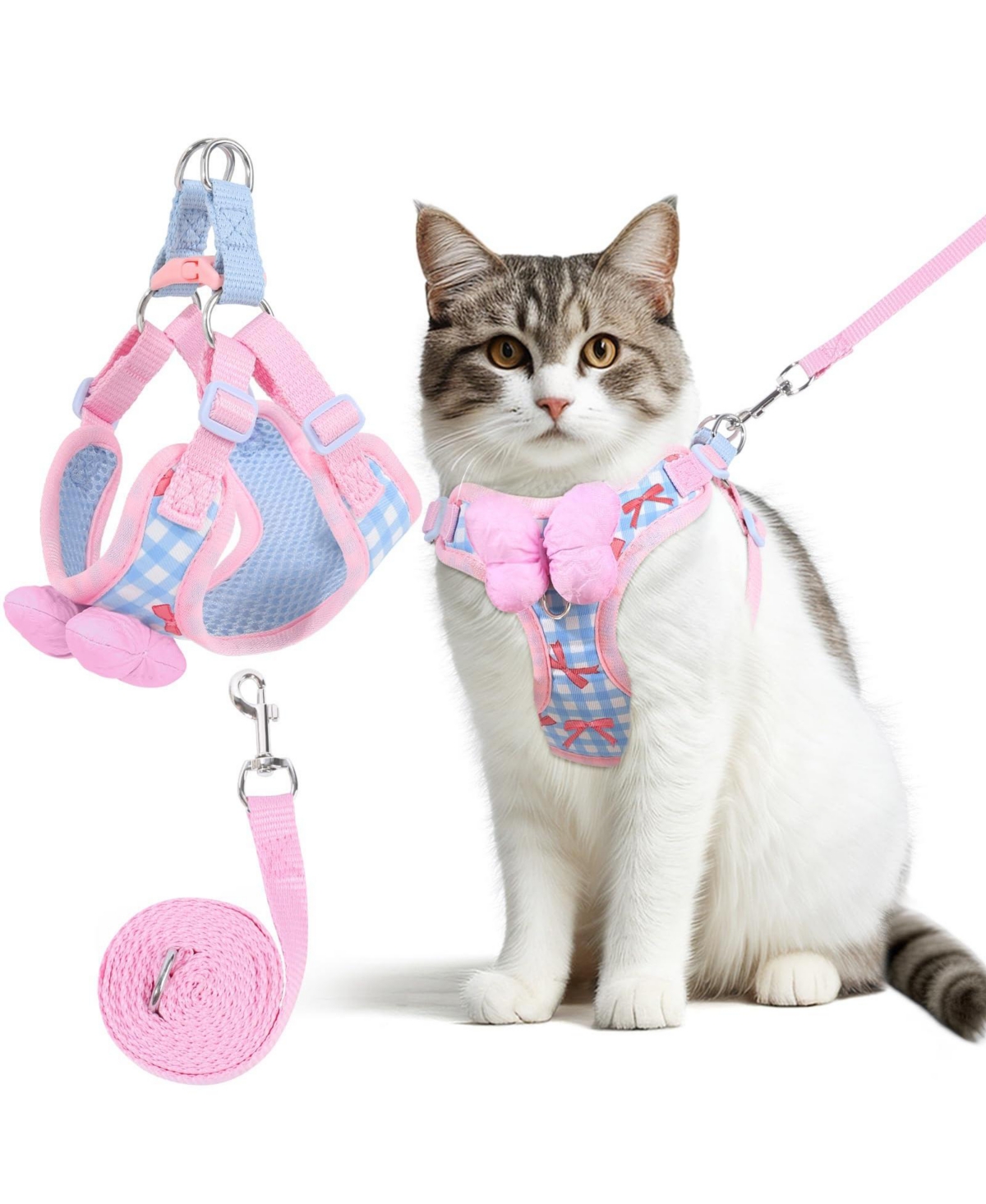 Click here for Aronkl Cat Harness Leash Set Escape Proof Adjustab... prices