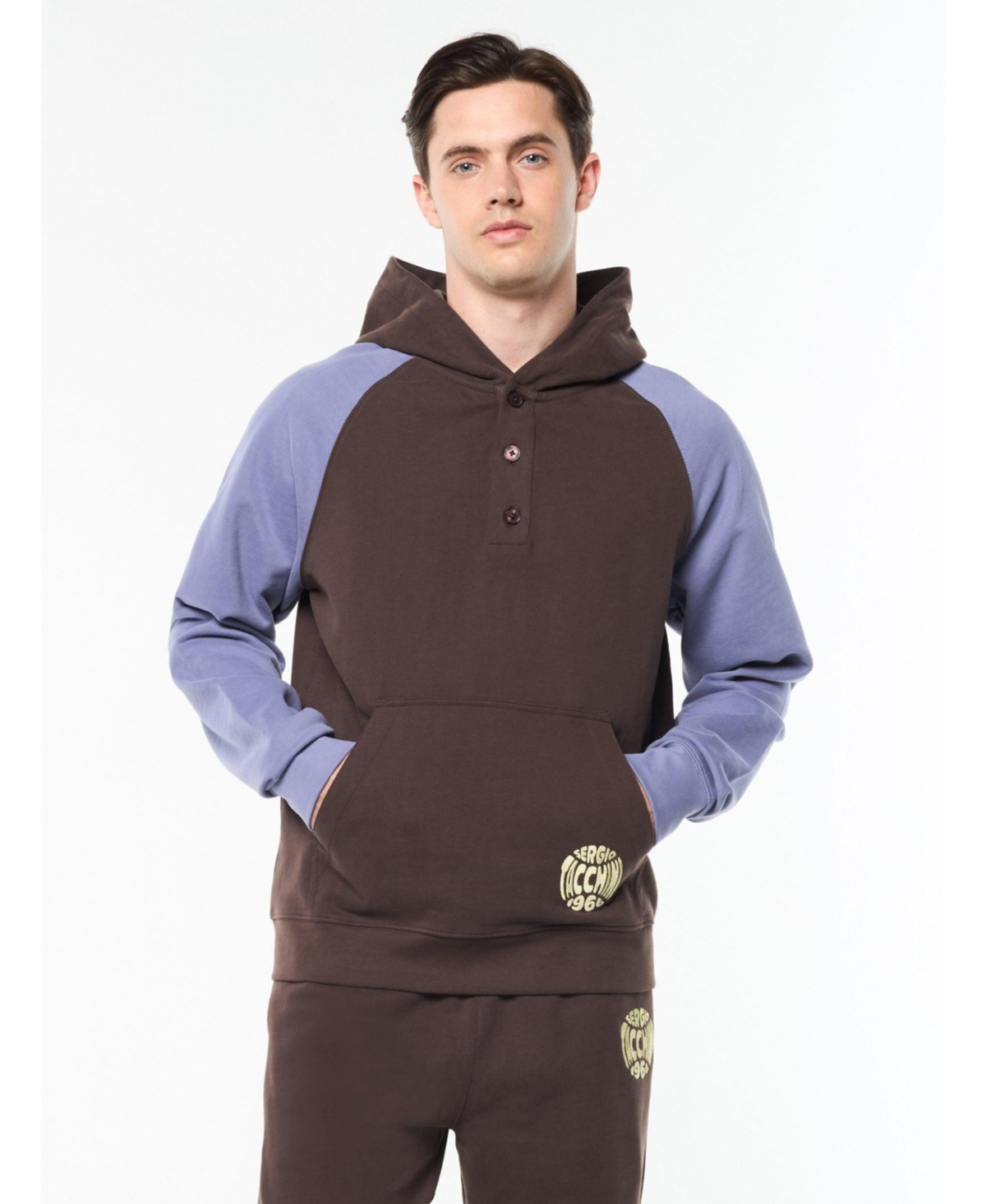 Click here for Sergio Tacchini Mens Vincere Hoodie - Mulch prices