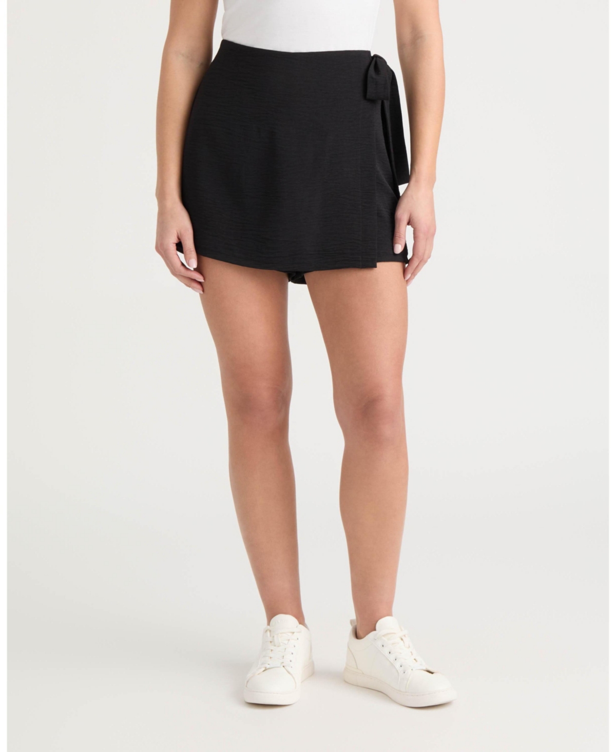 Click here for Ellen Tracy Womens Wrap Tie Skirt - Black prices