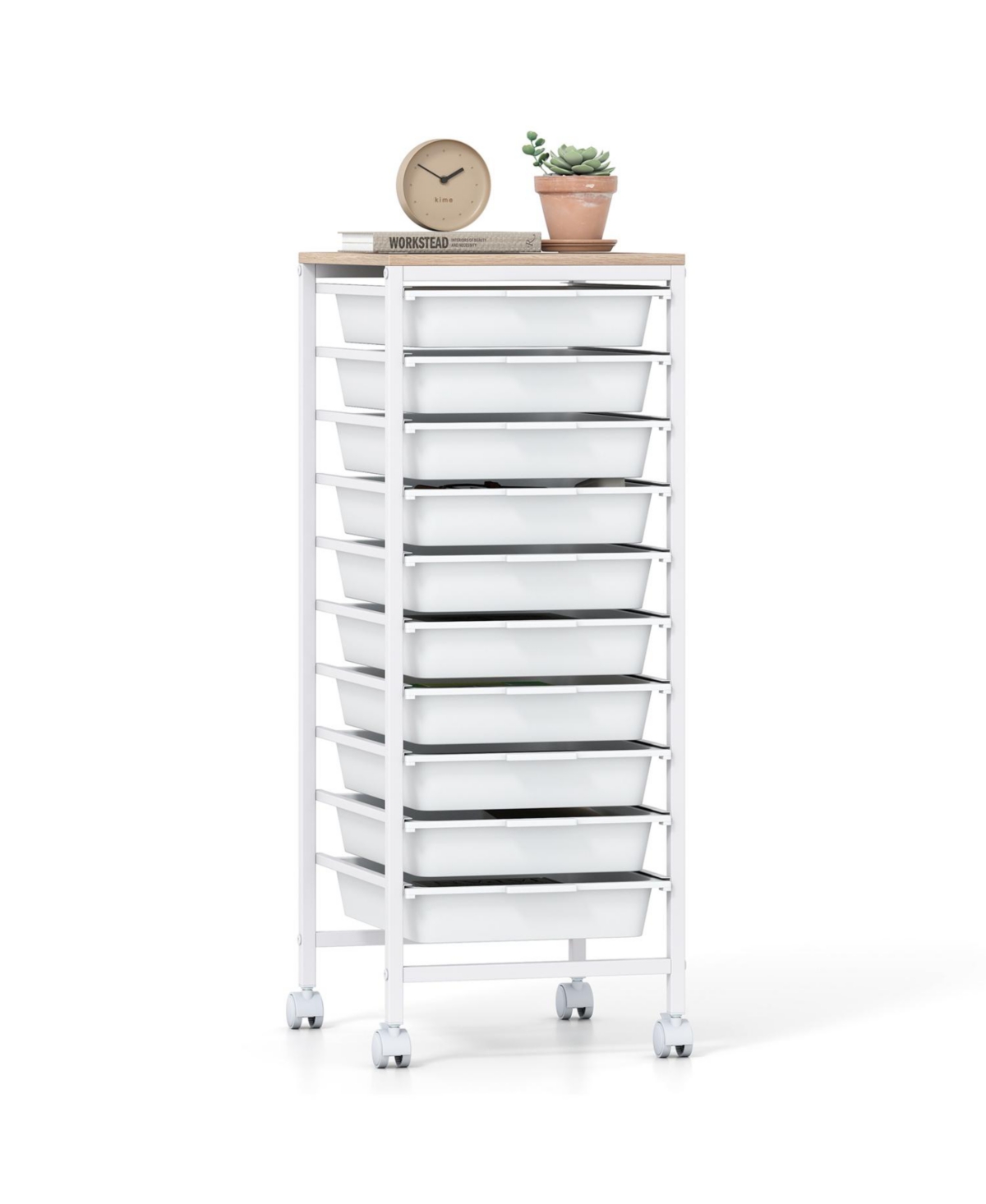 Click here for Sugift 10-Drawer Rolling Storage Cart Mobile Utili... prices