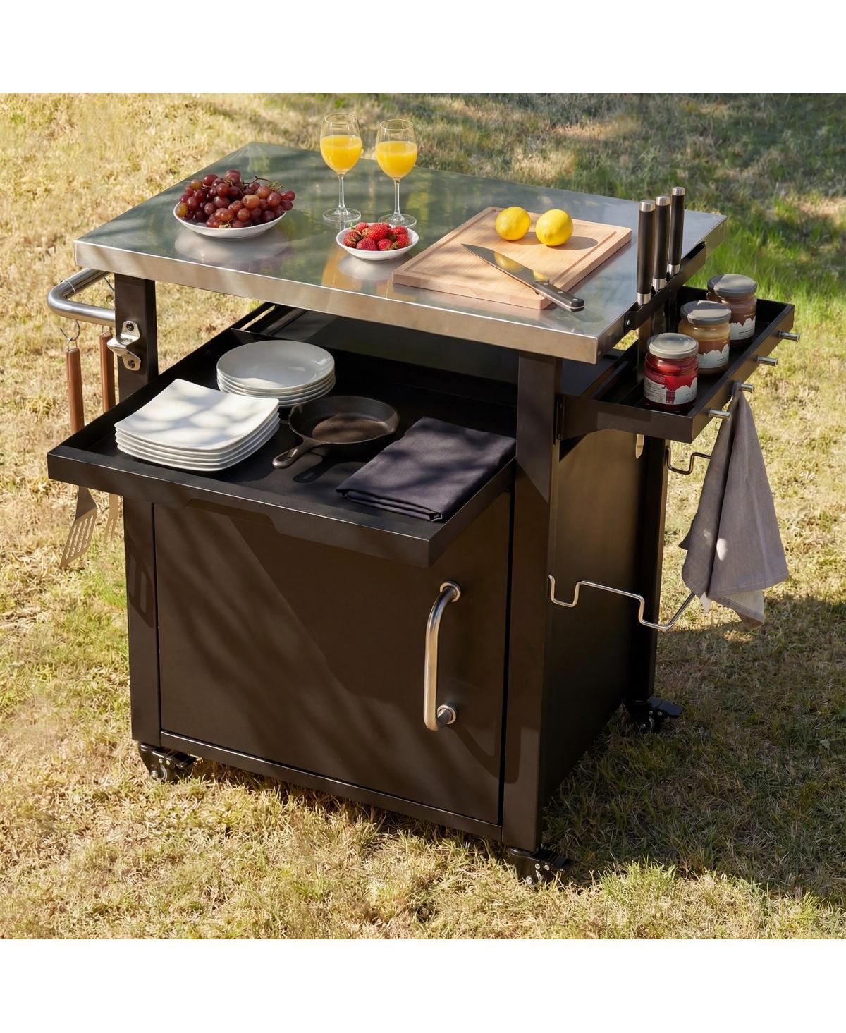 Click here for Streamdale Furniture Outdoor Grill Cart Storage  S... prices
