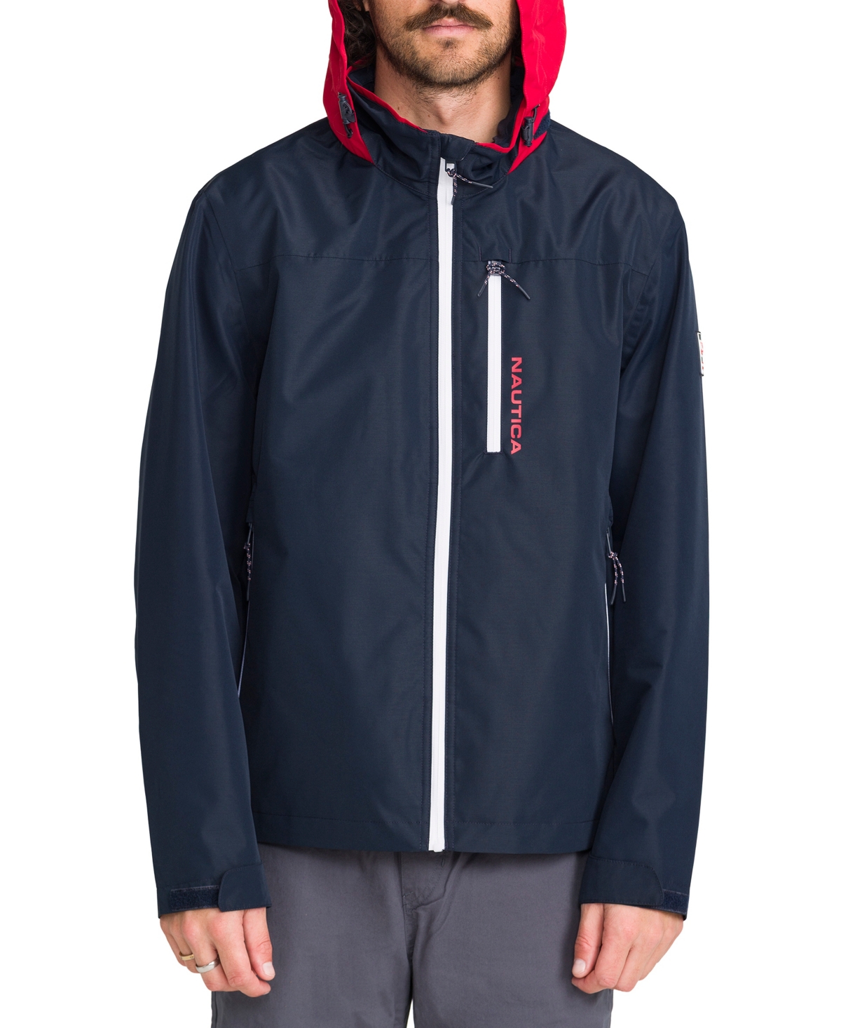 Click here for Nautica Mens Hooded Sailing Jacket - Navy prices
