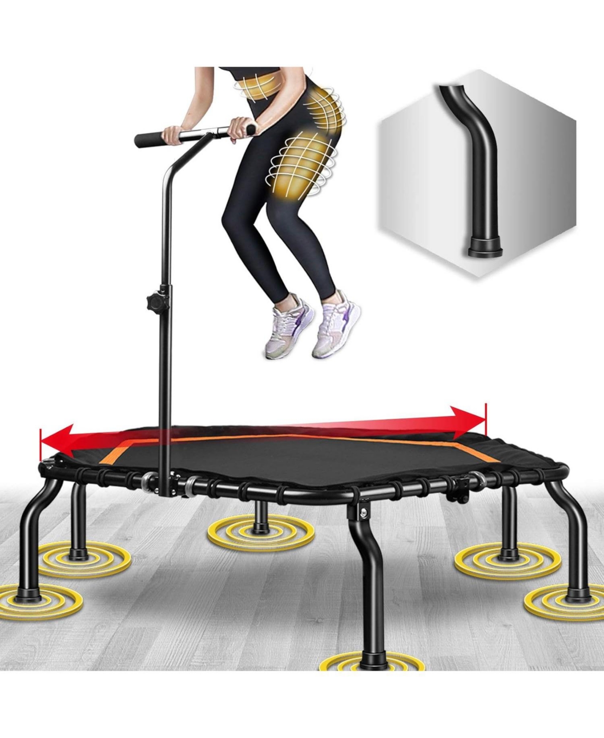 Click here for Happy Jump 50 Mini Fitness Trampoline Max. Load 25... prices