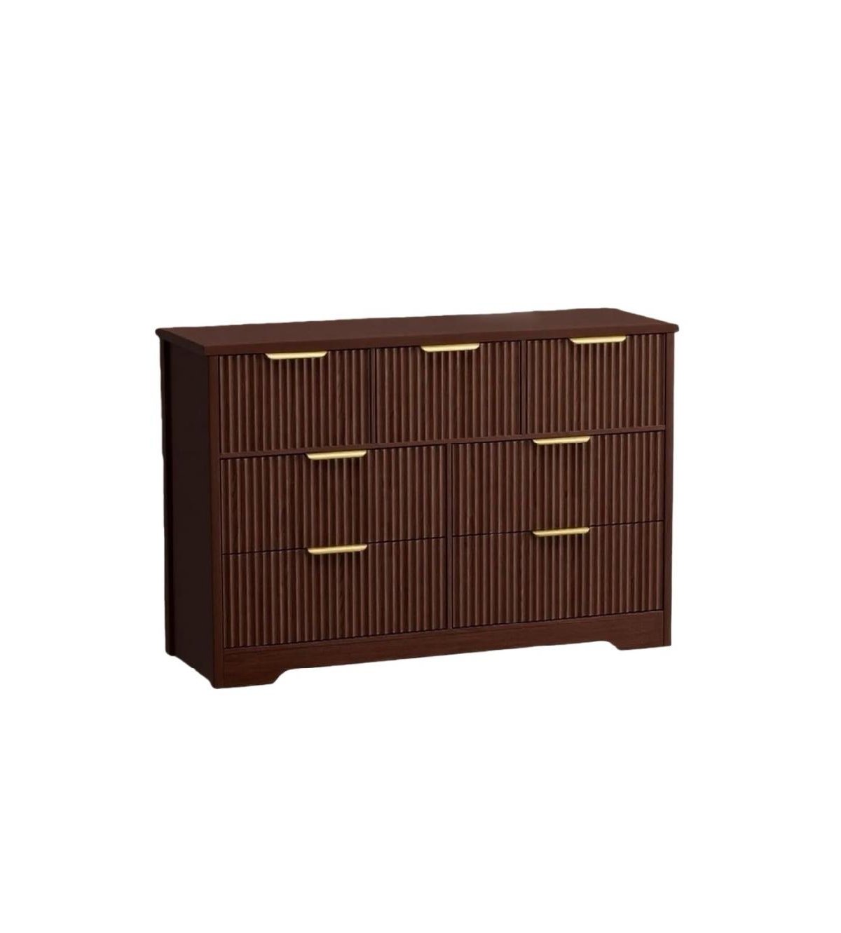 Click here for Gaomon Modern Fluted Wood Dresser with 7 Drawers f... prices