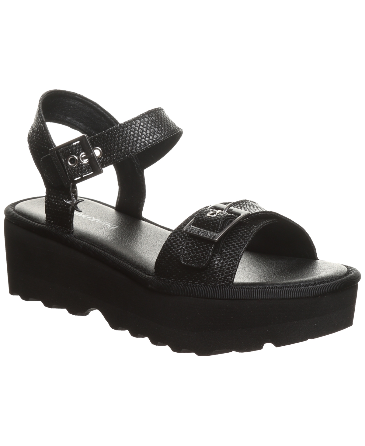 Click here for Bearpaw Womens Cassidy Platform Wedge Sandals - Bl... prices